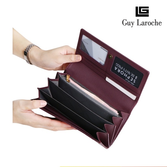 Guy Laroche | Bags | Guy Laroche Genuine Leather Wallet Lightly Used ...